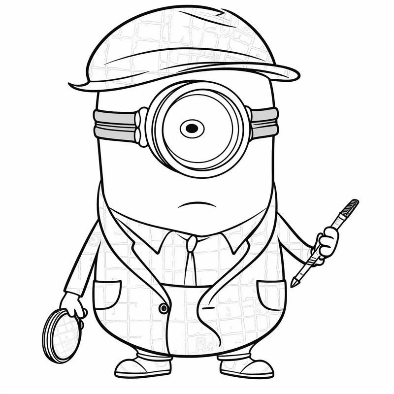 +30 Minion Coloring Pages For Free (Printable)
