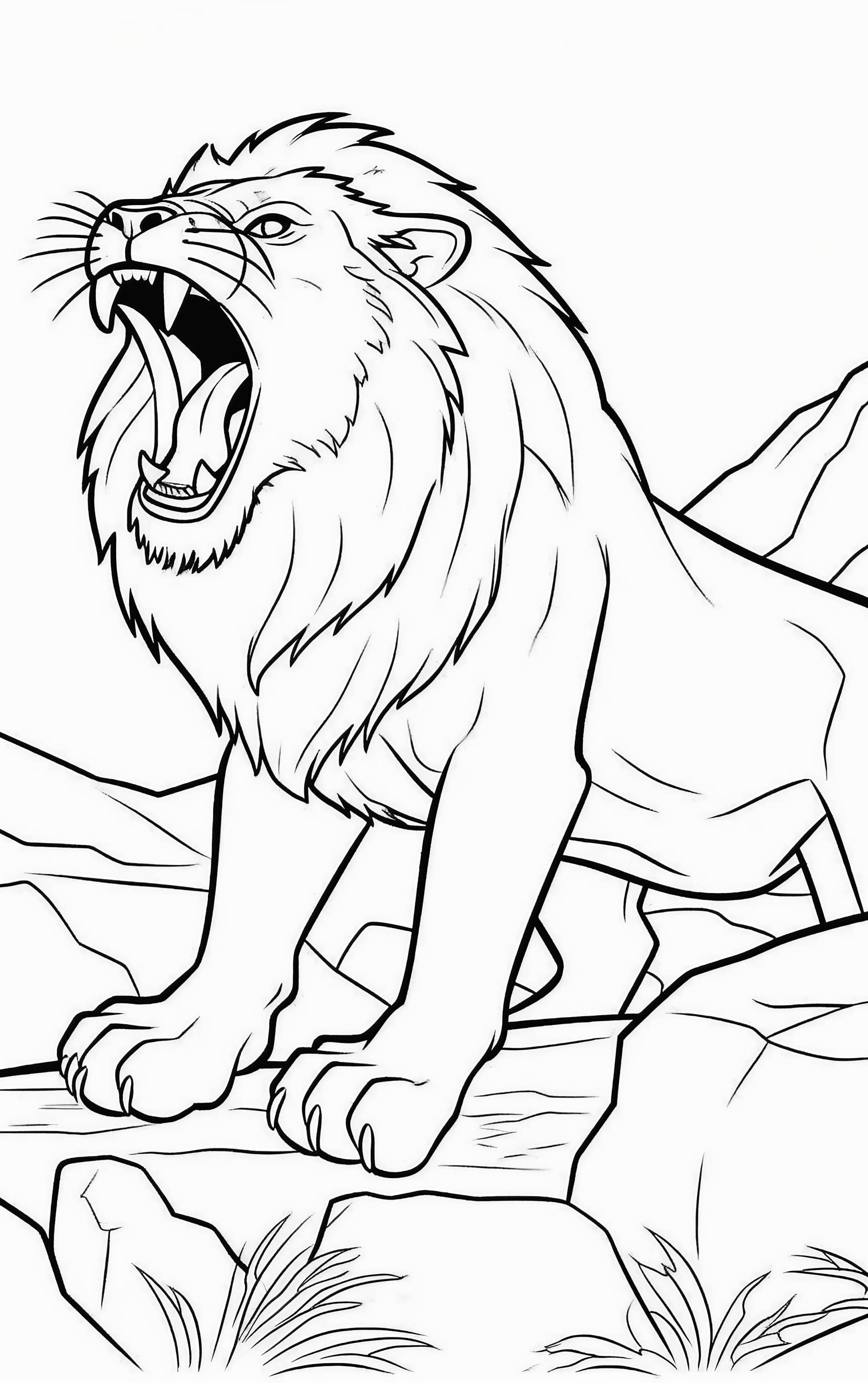 +70 Best Lion Coloring Pages For Free (Printable)
