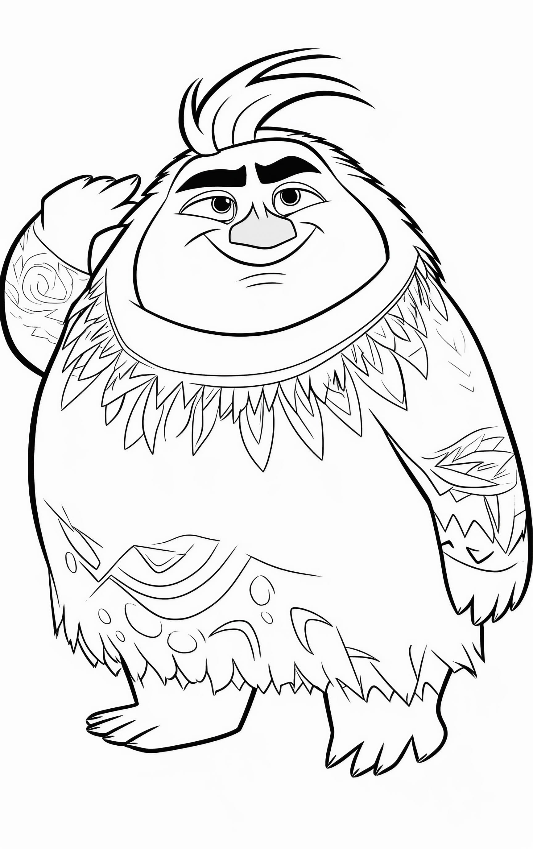 Coloring Moana Monster Lava Pages Template Sketch Coloring Page