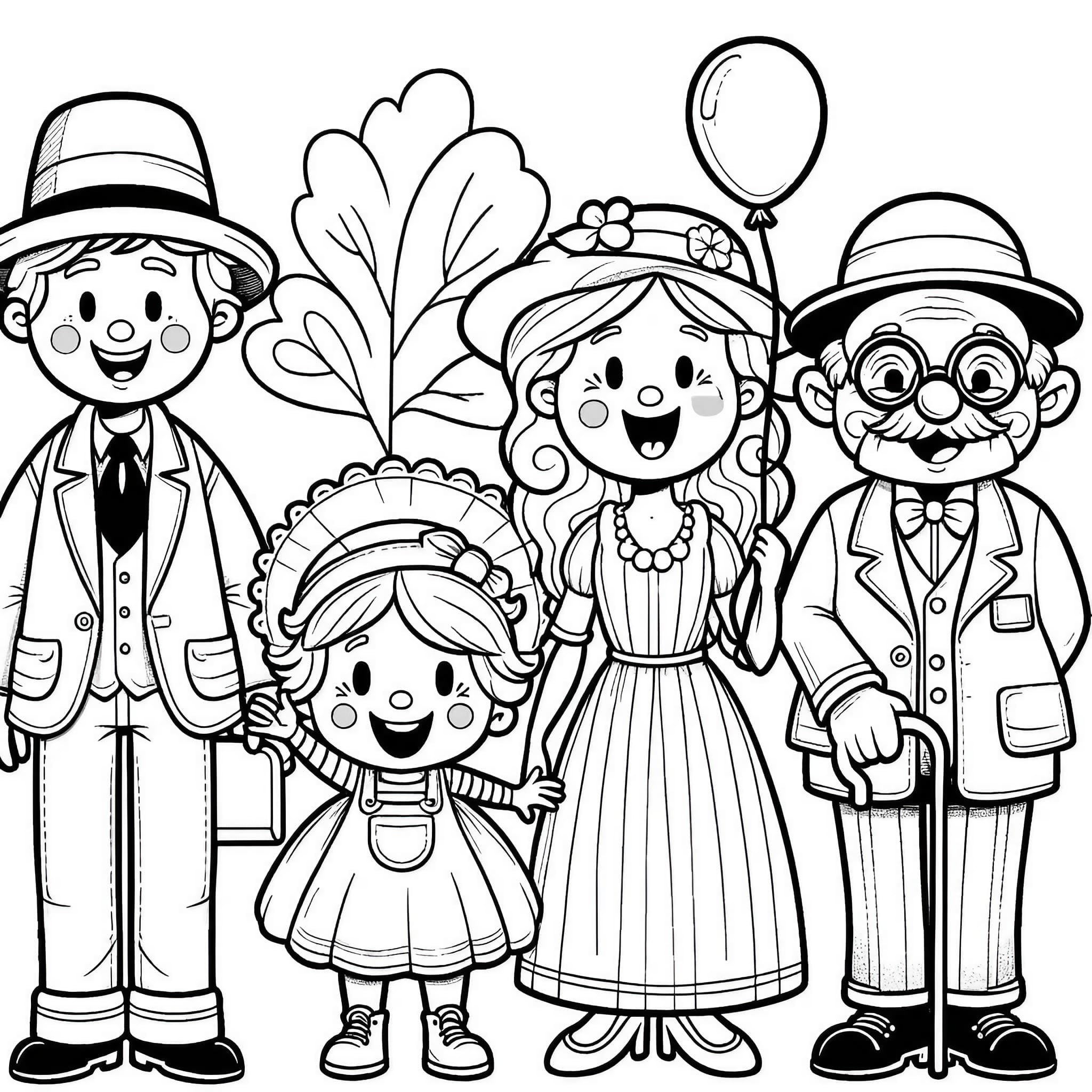 +75 People Coloring Pages For Free (Printable)
