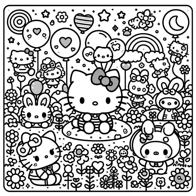 +40 Sanrio Coloring Pages For Free (Printable)