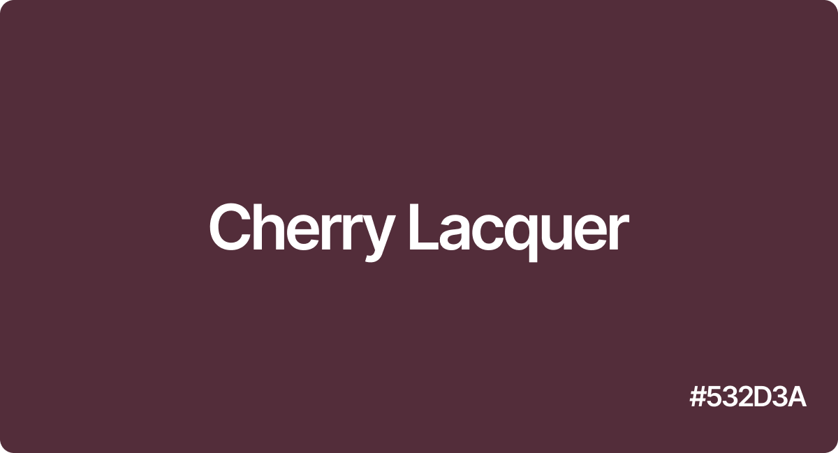 Cherry Lacquer Color ( Formerly Dark Cherry #532D3A ): With Codes ...