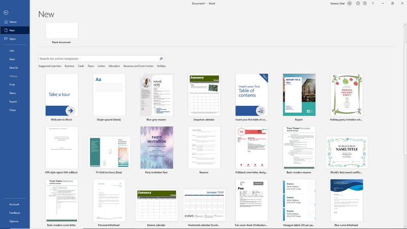 Microsoft Word Templates -- Quick Guide