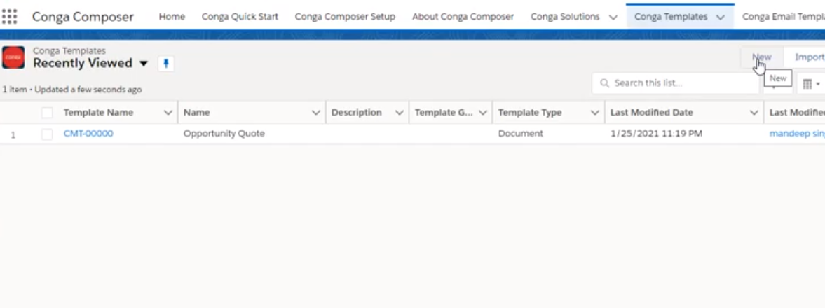 Steps to Create a Quote in Salesforce Using Conga Composer