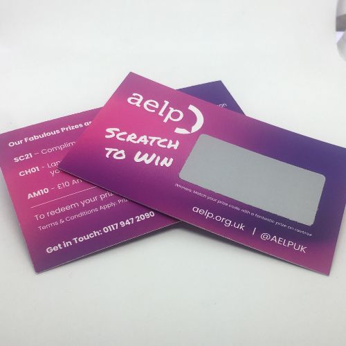 Custom Scratch Card Printing | LMR Creative | UK