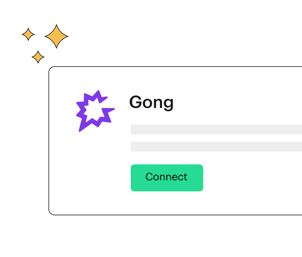 Gong integrates with Totango