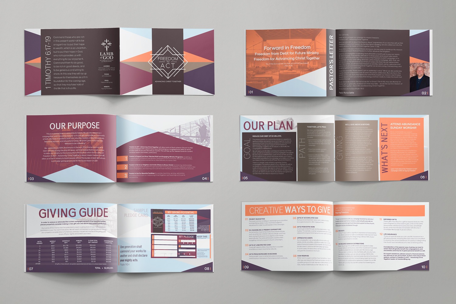 Church Capital Campaign Booklets | Case Statement Design