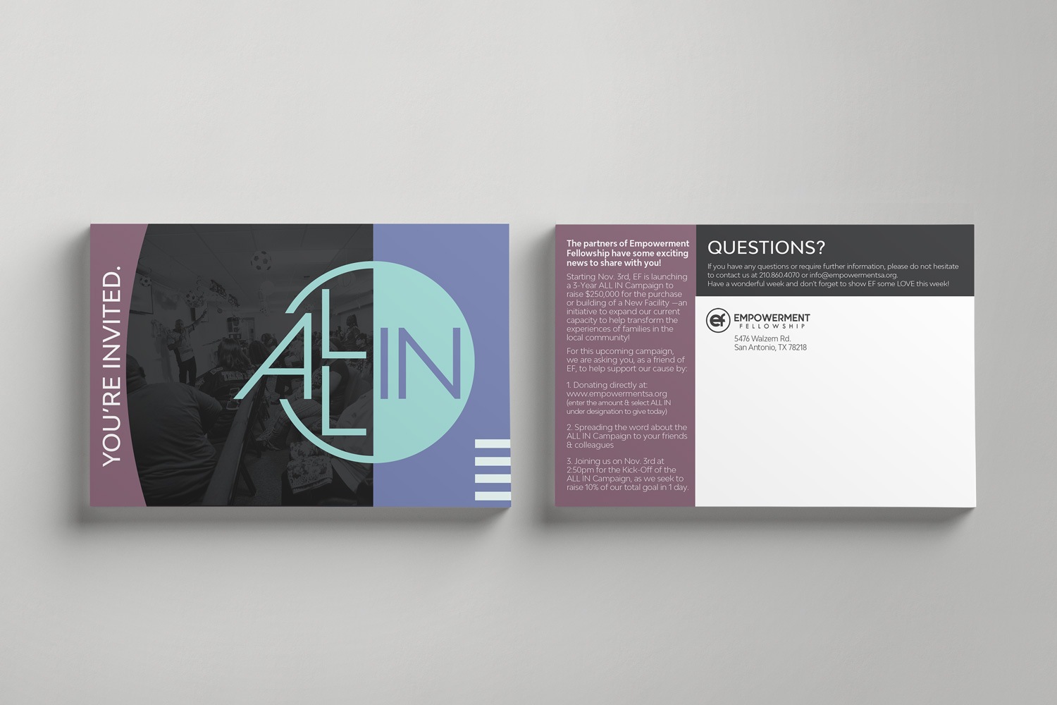 Postcard Mailers | Church Capital Campaign Materials