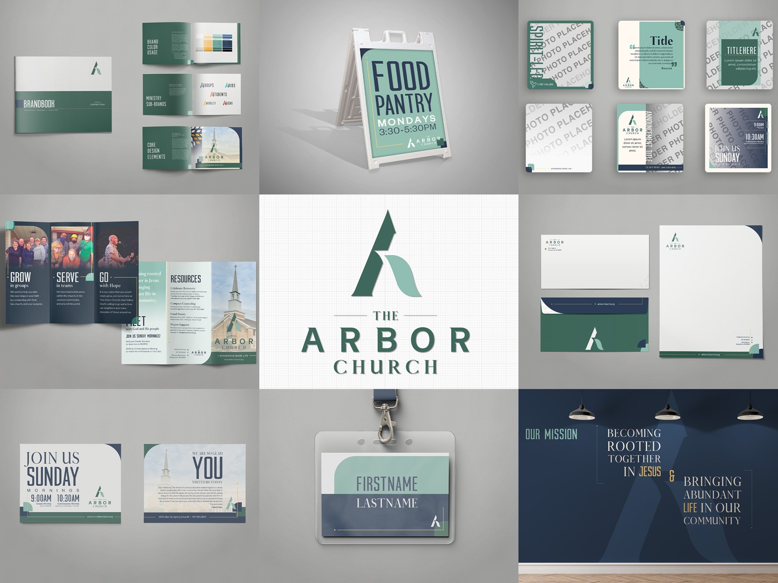 Classically Modern Church Branding For The Arbor | Abstract Union