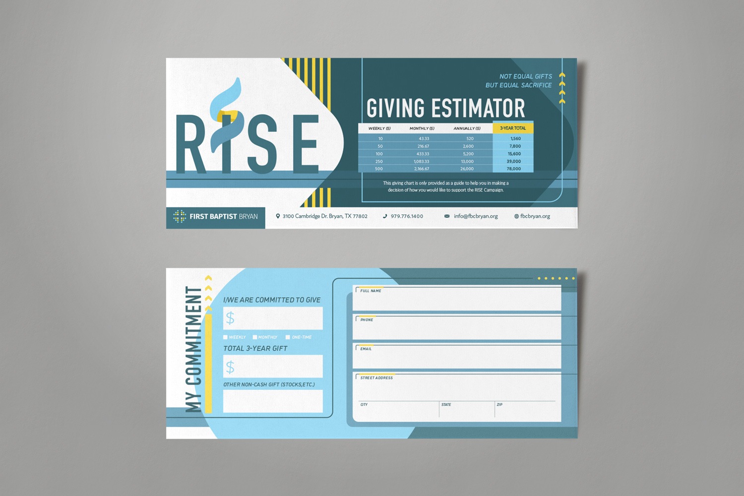 On-Brand Church Capital Campaign Materials, Ideas & Examples For FBC ...