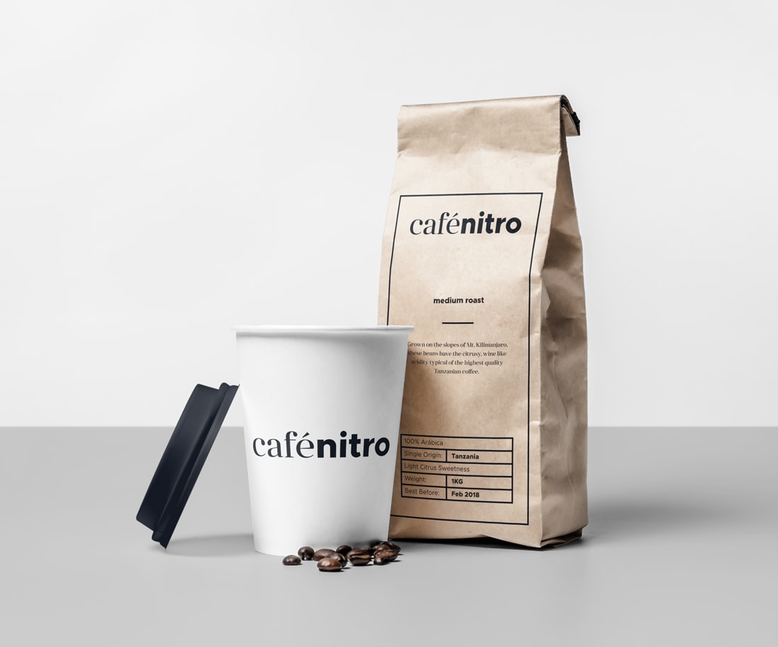 Café Nitro – Branding & Packaging – LET'S PANDA