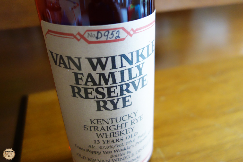 Van Winkle Family Reserve Rye Review | Breaking Bourbon
