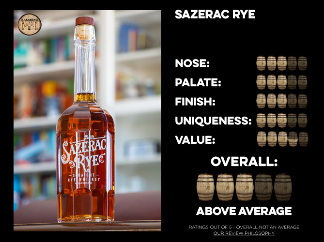 Sazerac Rye Review | Breaking Bourbon