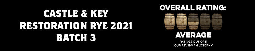 Castle & Key Restoration Rye 2021 Batch 3 Review | Breaking Bourbon