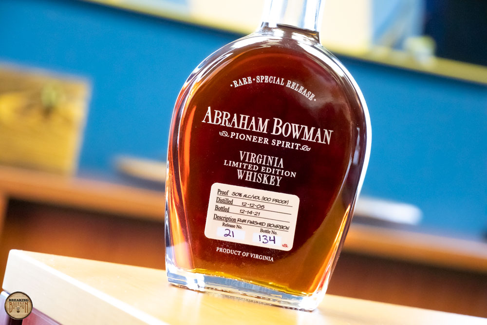 Abraham Bowman Rum Finished Bourbon Review | Breaking Bourbon