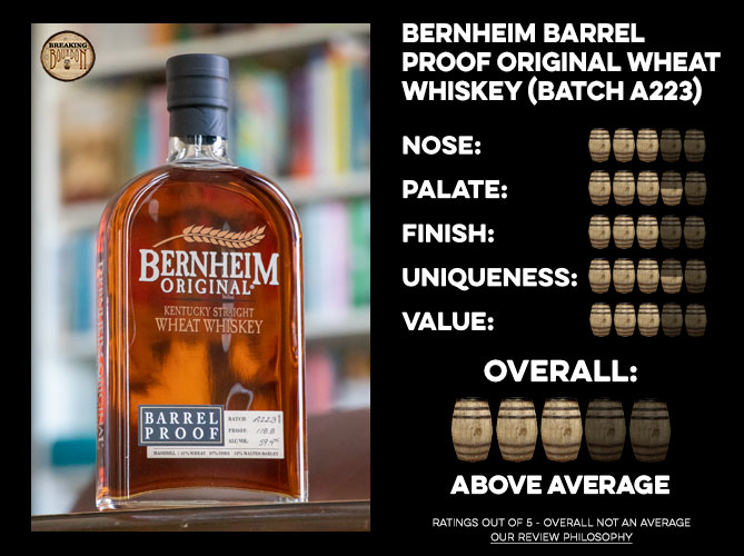 Bernheim Barrel Proof Original Wheat Whiskey (Batch A223) Review ...