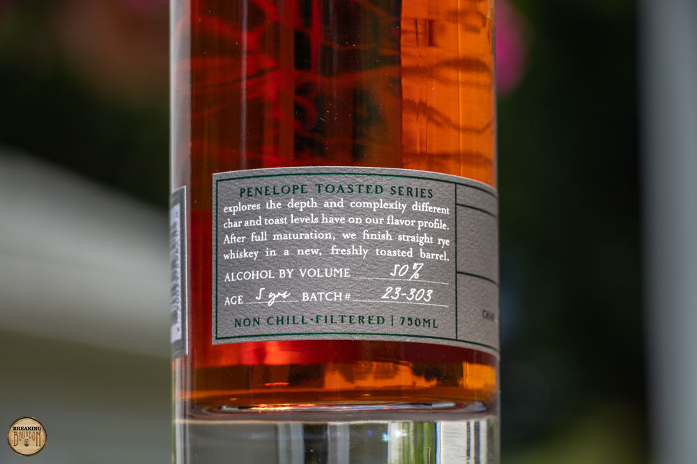 Penelope Toasted Rye (Batch 23-303) Review | Breaking Bourbon