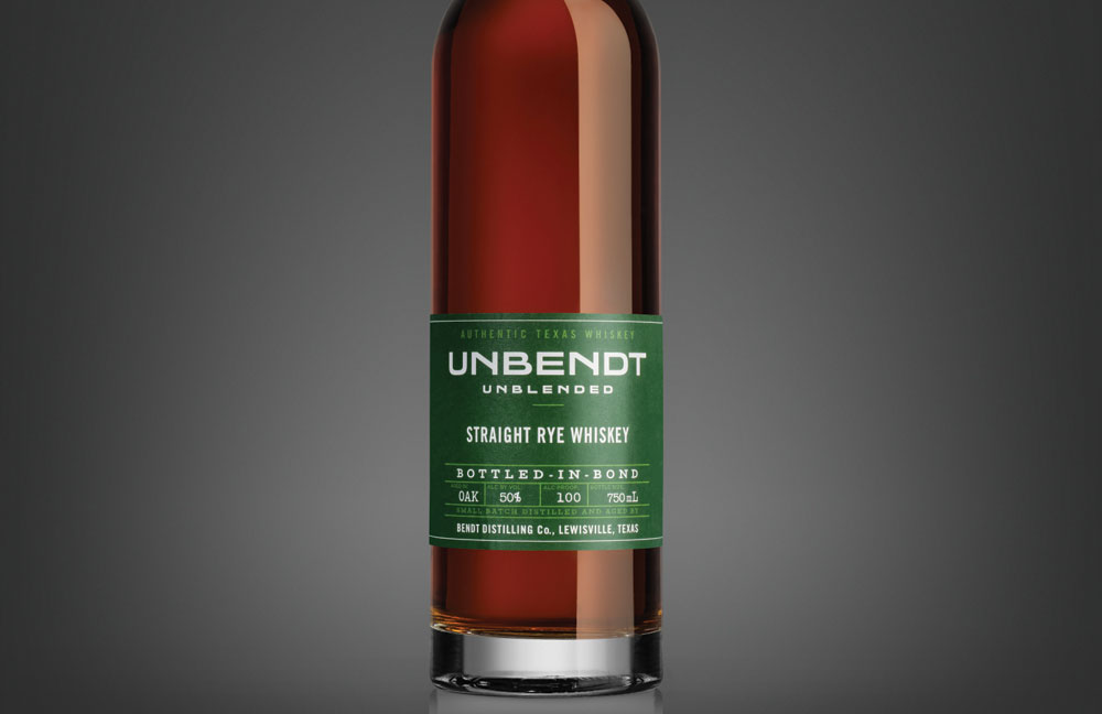 Press Release: UNBENDT ANNOUNCES STRAIGHT RYE (BOTTLED-IN-BOND)