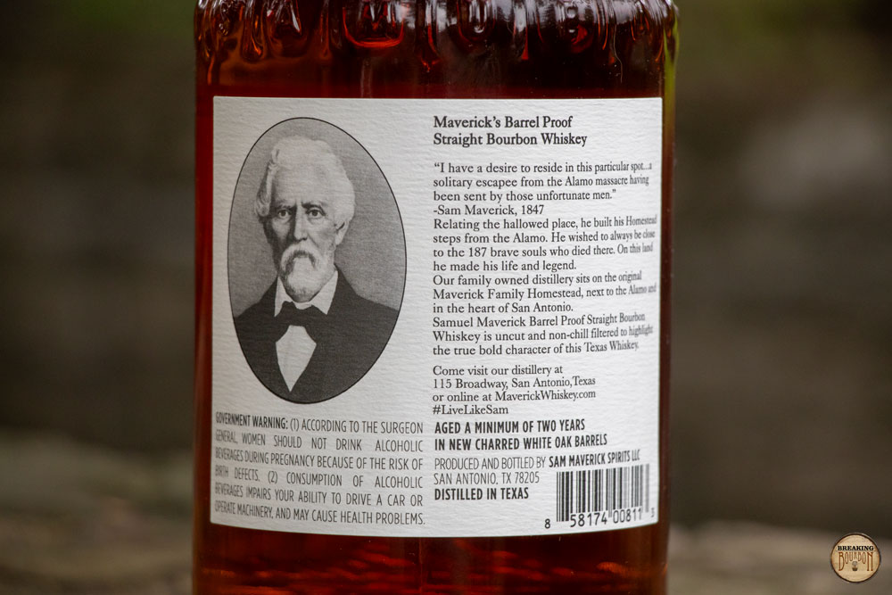 Samuel Maverick Barrel Proof Straight Bourbon Review | Breaking Bourbon
