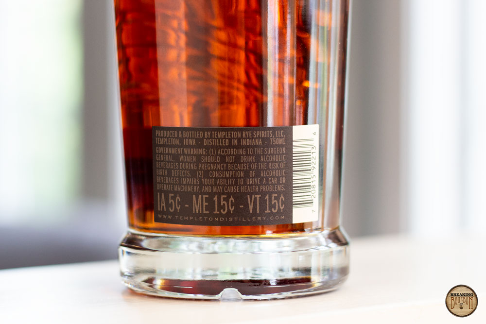 Templeton 10 Year Reserve Rye Review | Breaking Bourbon