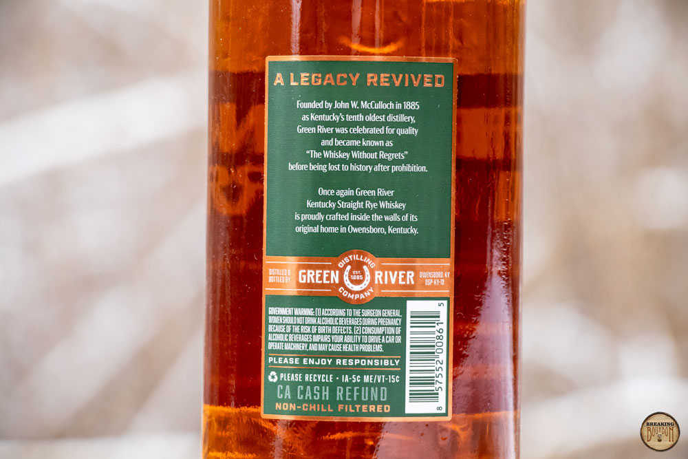 Green River Straight Rye Review | Breaking Bourbon