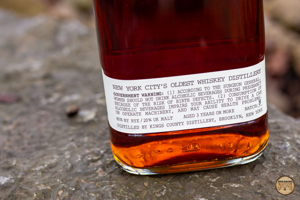 Kings County Barrel Strength Empire Rye (Batch 8) Review | Breaking Bourbon
