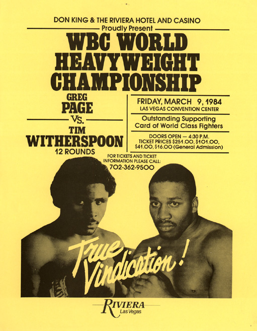 Tim Witherspoon | Top Heavyweight Boxing