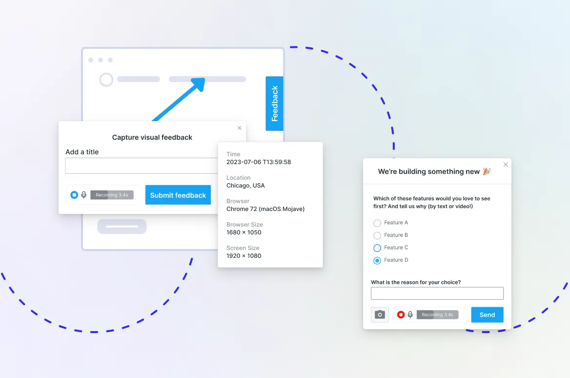 Integrate user feedback to your product management workflows