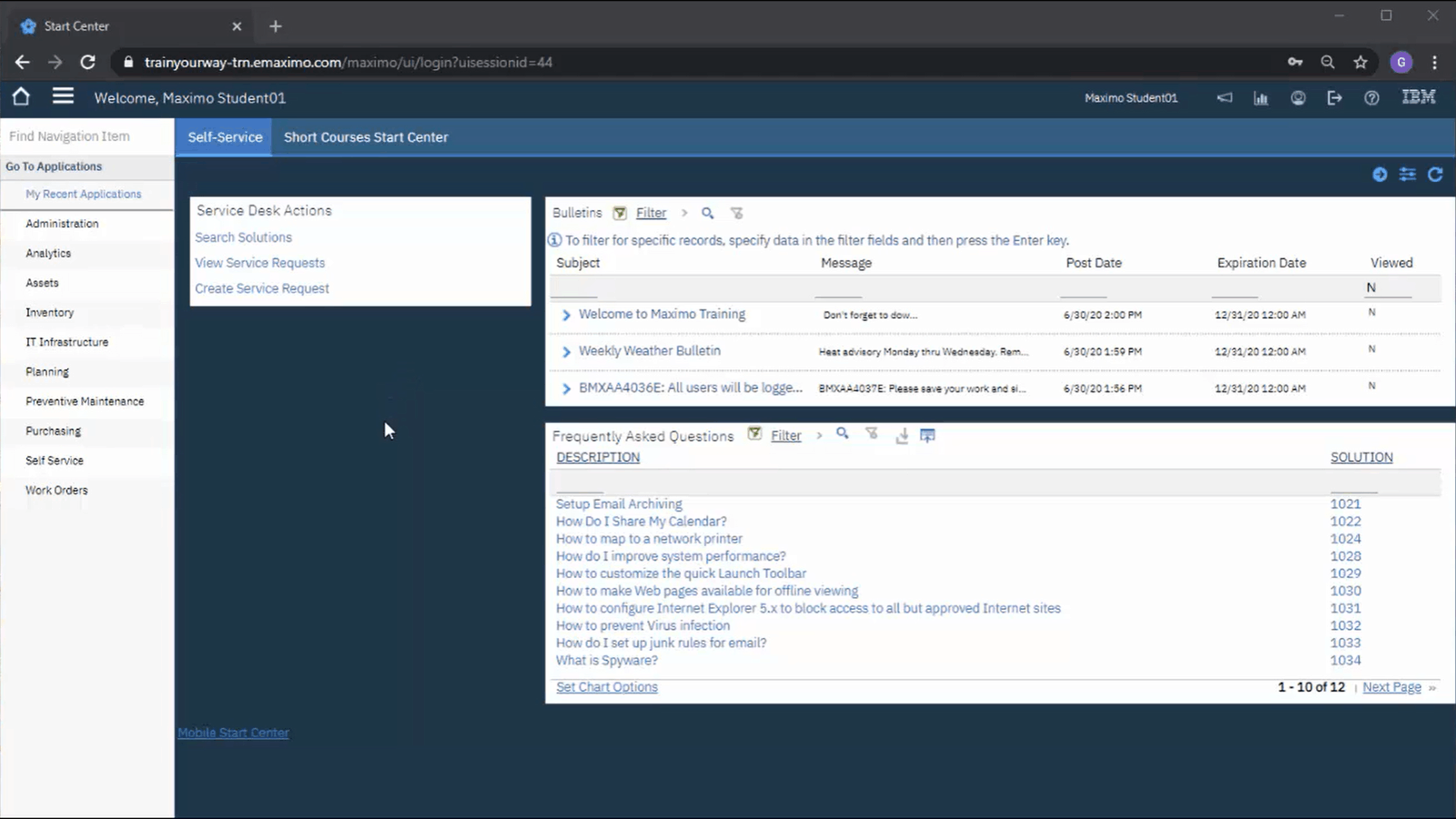 IBM Maximo 7.6 Training | Projetech Inc.