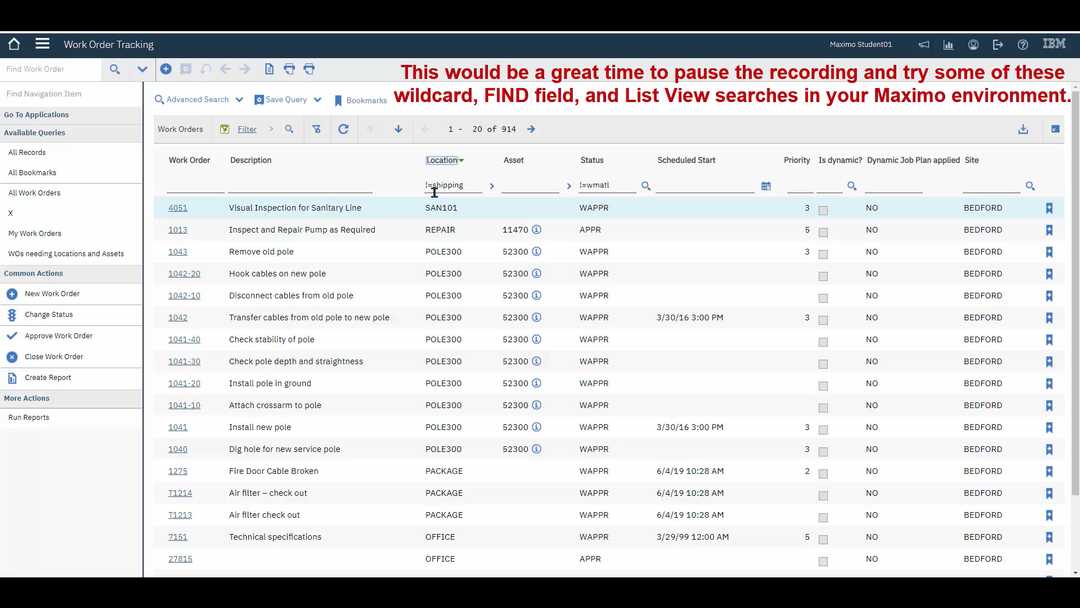 IBM Maximo 7.6 Training | Projetech Inc.
