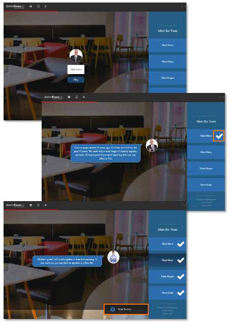 Scenario-Based eLearning Example: Personalization without Programming