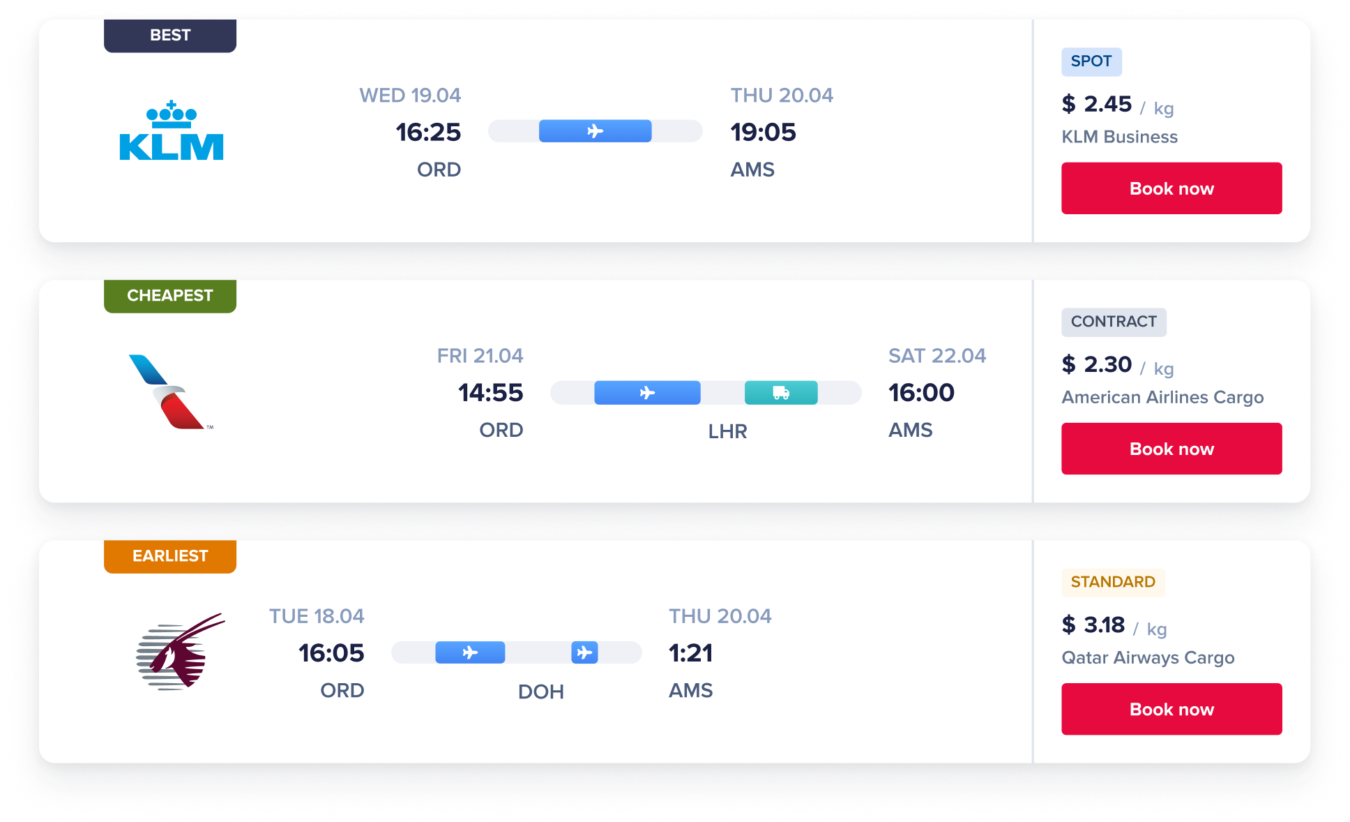 cargo.one for export agents