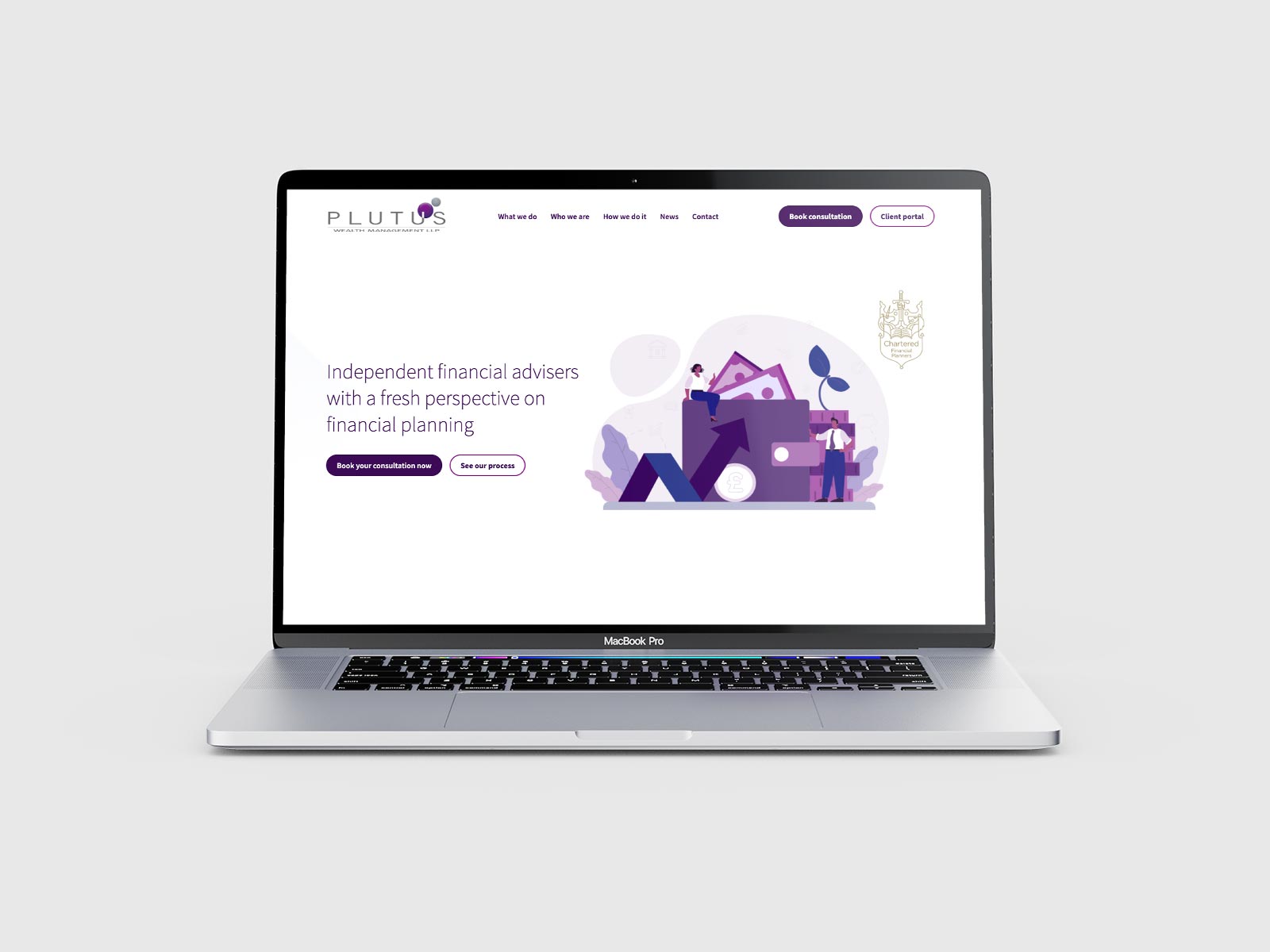 Plutus Wealth website design