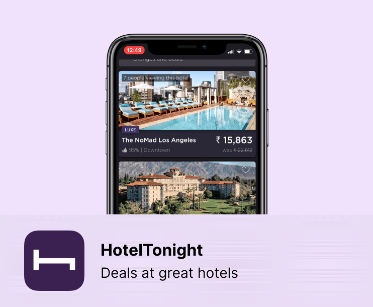 HotelTonight - Splash screen | UI Sources