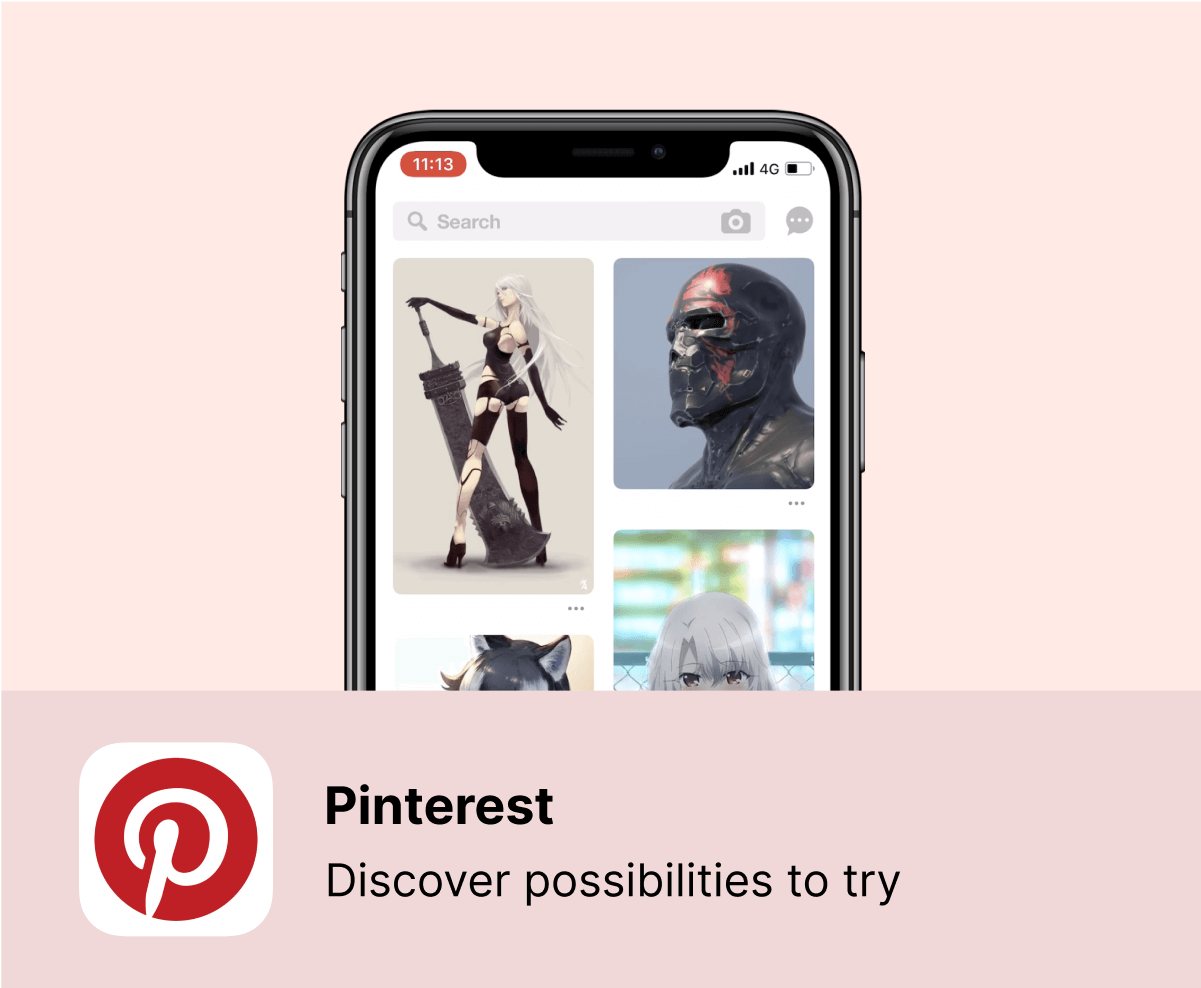 Pinterest - Searching. Filter by People, Pins and Boards. Suggestions ...