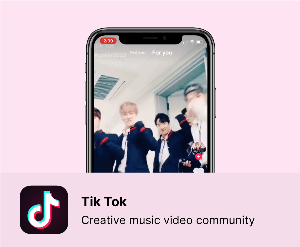 Tik Tok - Search for users, sounds and hashtags | UI Sources