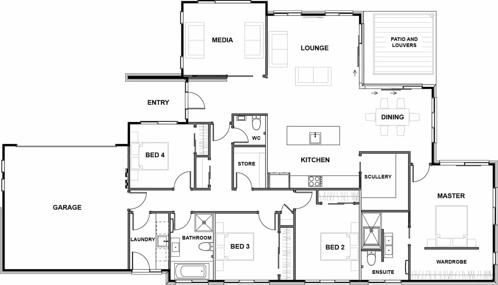 Hamilton | House Floor Plans | Sentinel Homes