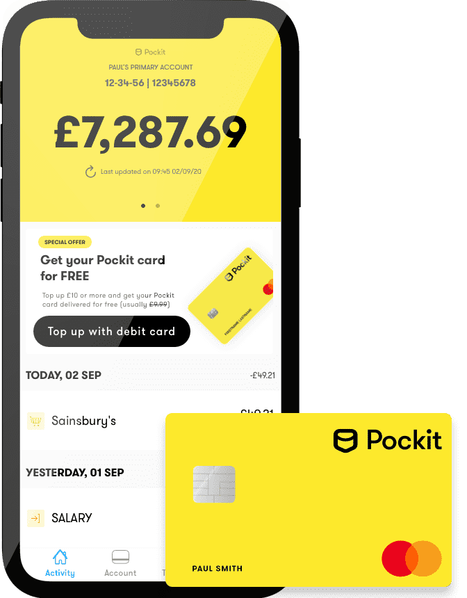 Get Pockit app to sign up