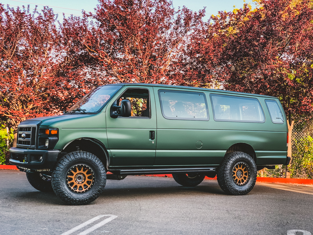 Ford E-250 3M 2080 Pine Green Wrap - Paint Wraps | Palmer Signs Inc.