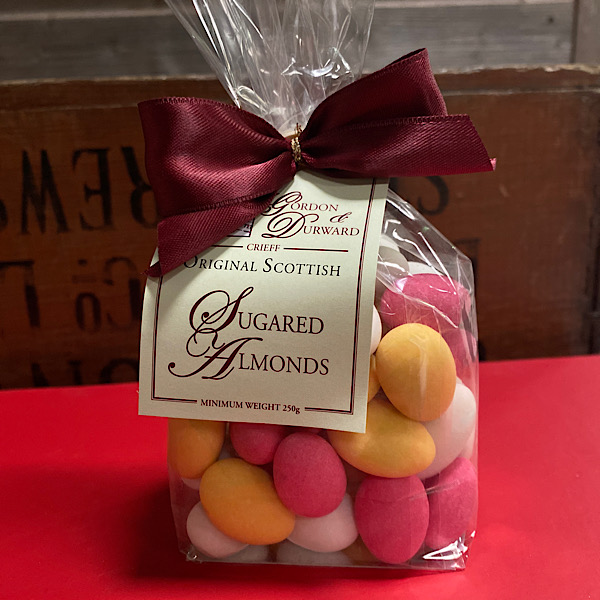 Gordon & Durward Sugared Almonds in a ribbon bag | The Brand Family