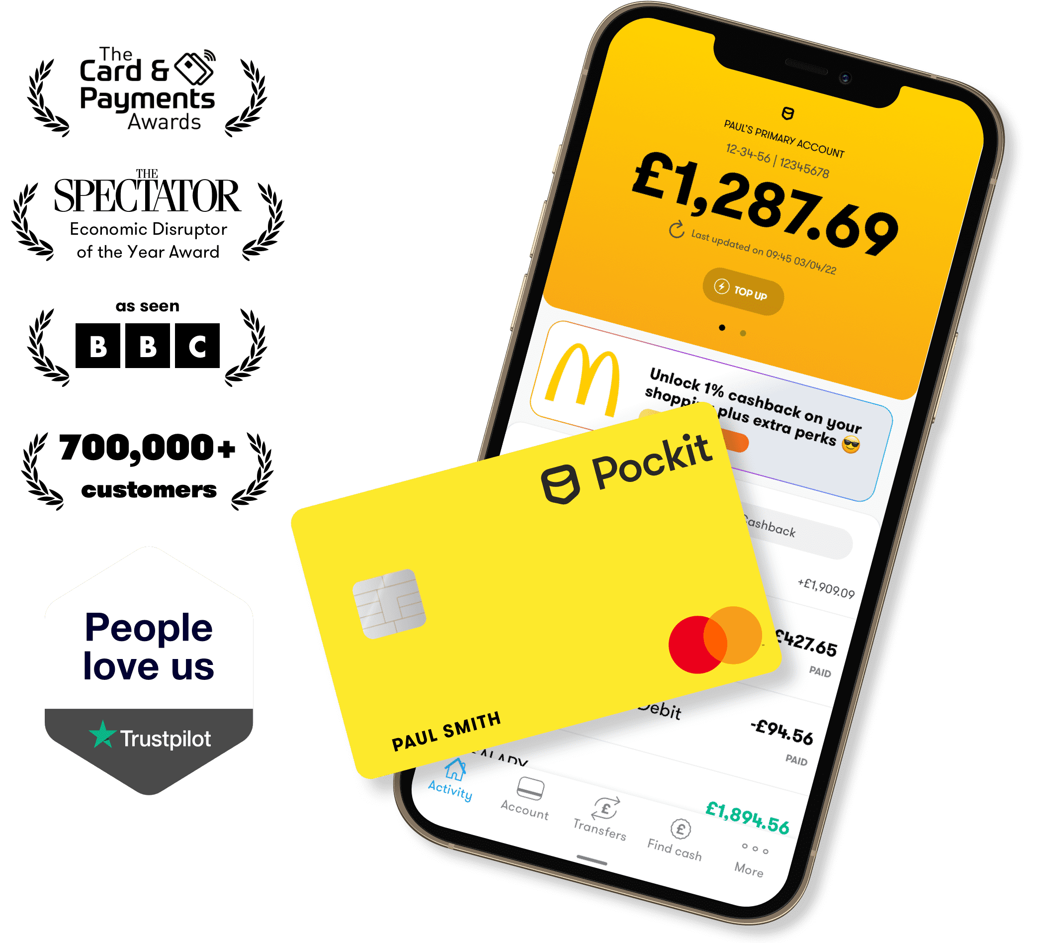 Pockit — prepaid account & Mastercard®