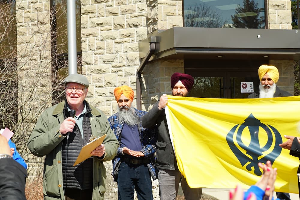 Sikh Flag Raised for Sikh Heritage Month