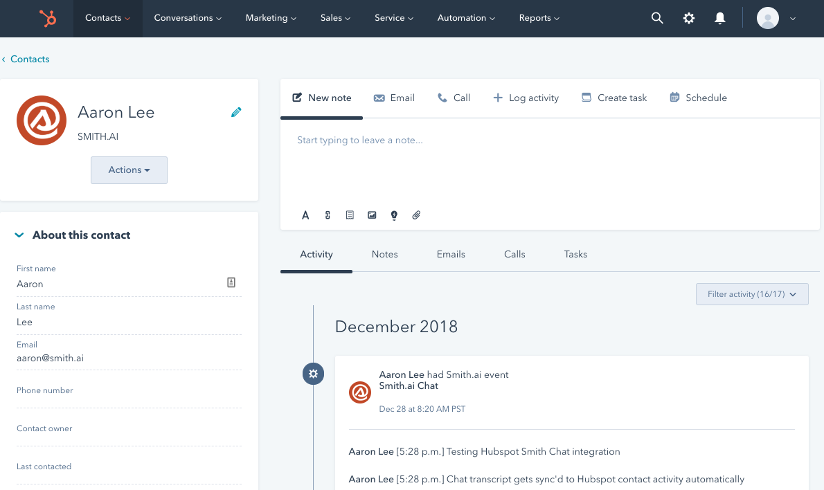 Smith.ai Live Chat Now Integrates with Clio and HubSpot! | Smith.ai