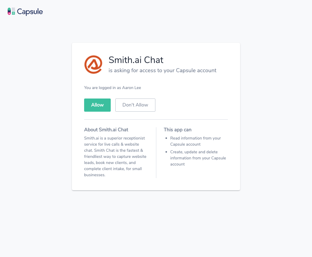 Smith.ai Live Chat Now Integrates with Capsule CRM | Smith.ai