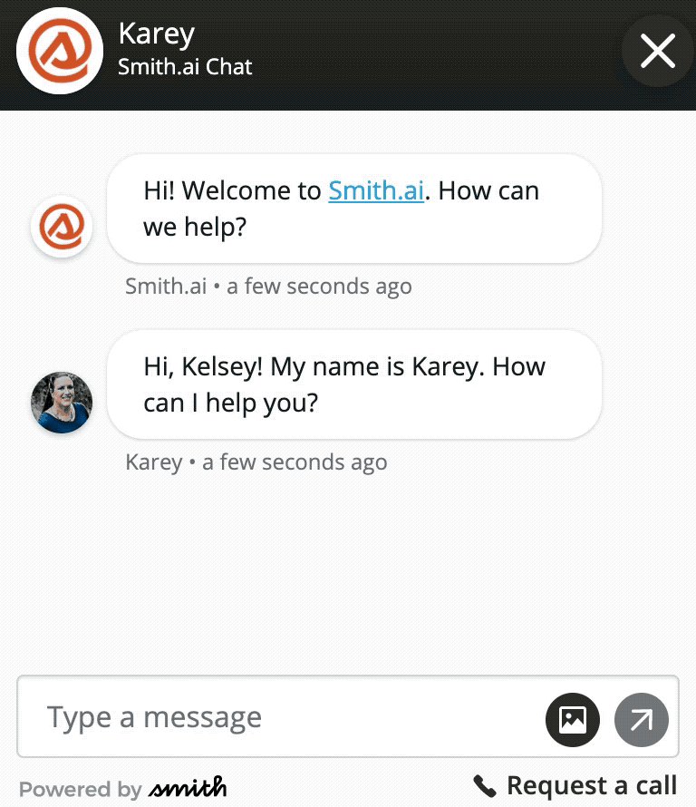New! Live Chat Leads Can Request a Call and Smith.ai Receptionists ...