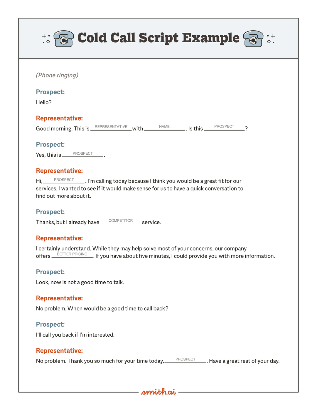 Smith.ai Cold Call Script