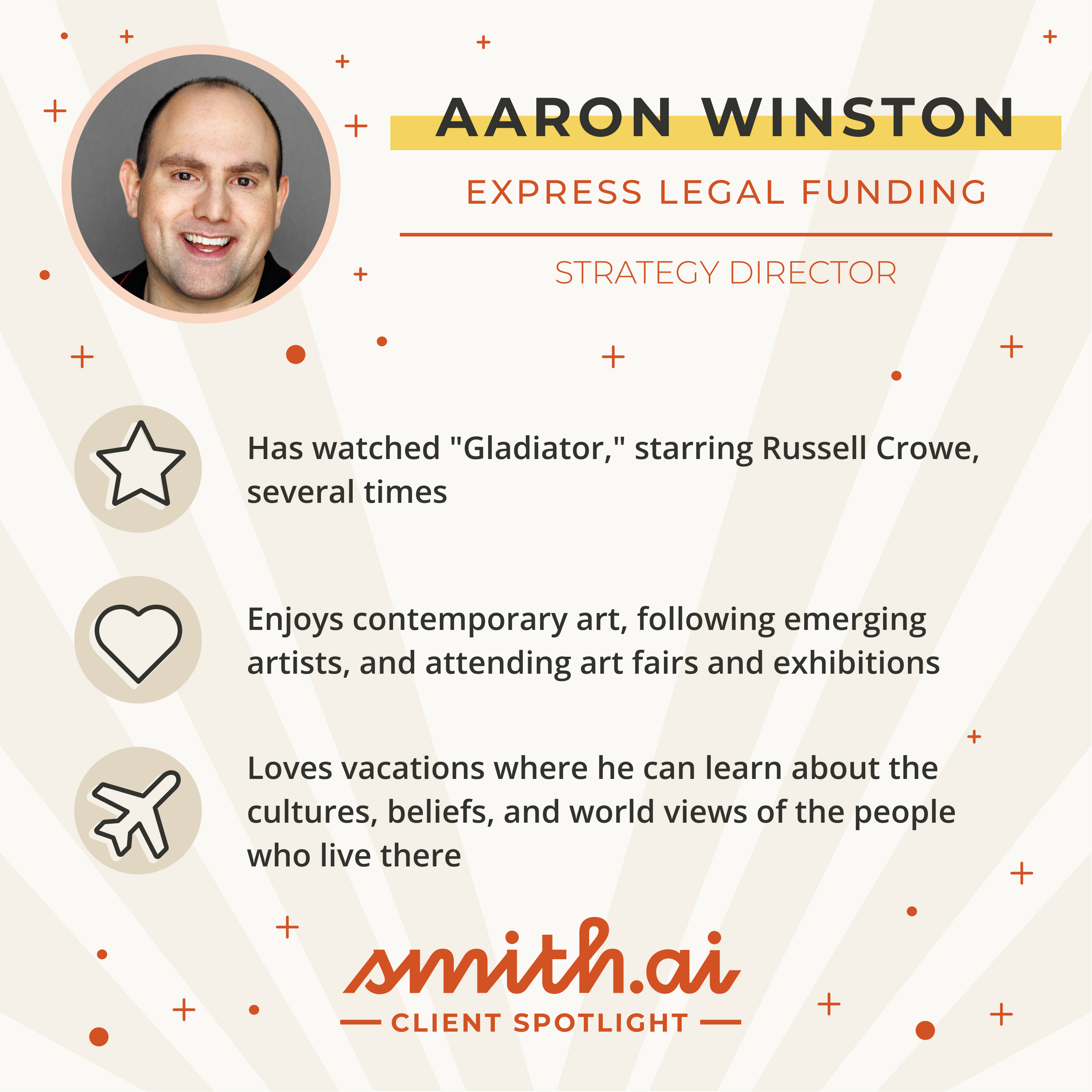 Client Spotlight: Aaron Winston of Express Legal Funding | Smith.ai