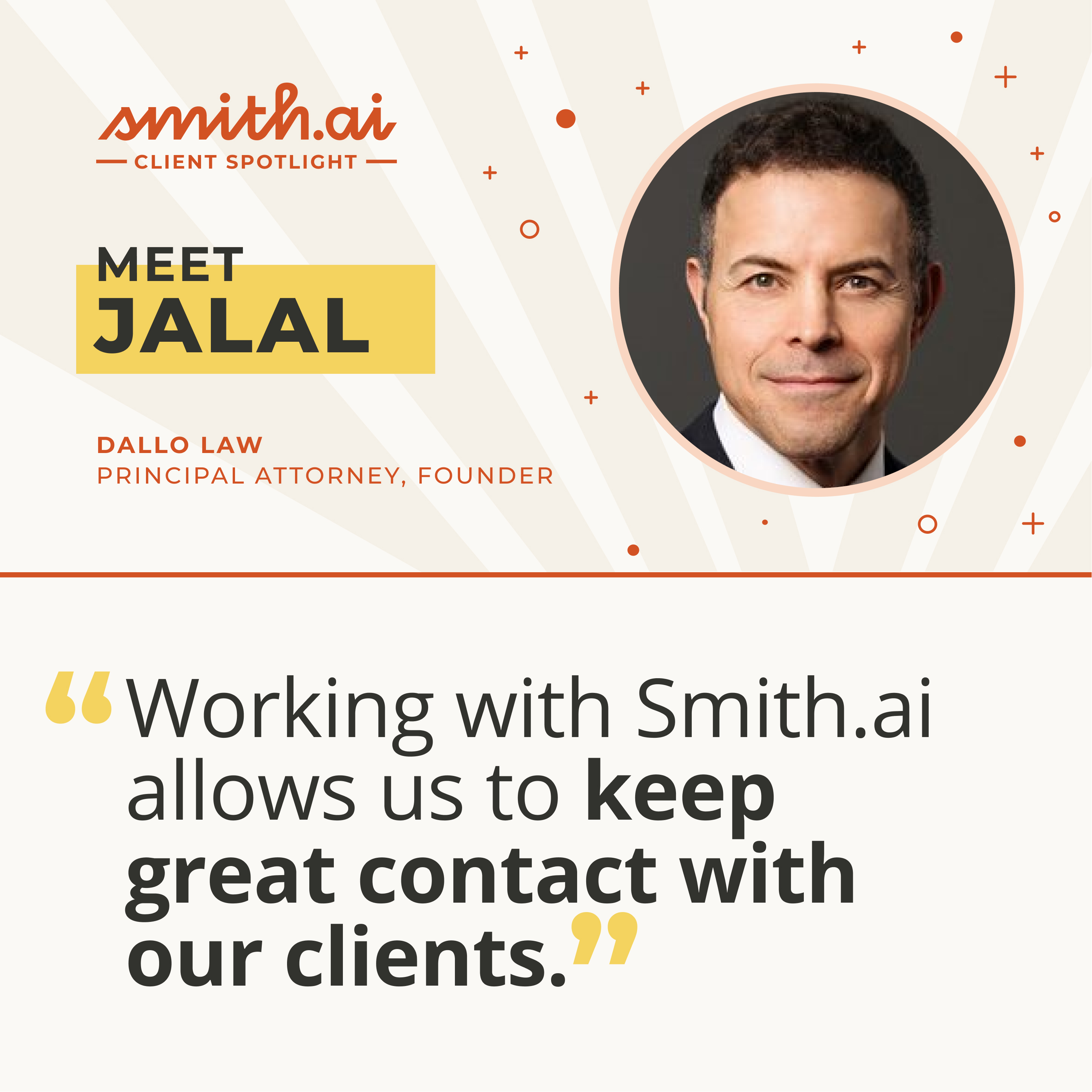 Client Spotlight: Jalal J. Dallo of Dallo Law | Smith.ai