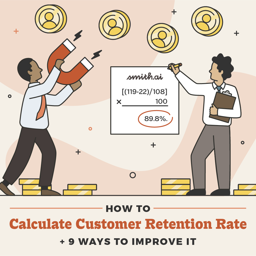 How To Calculate Customer Retention Rate + 9 Ways To Improve It | Smith.ai