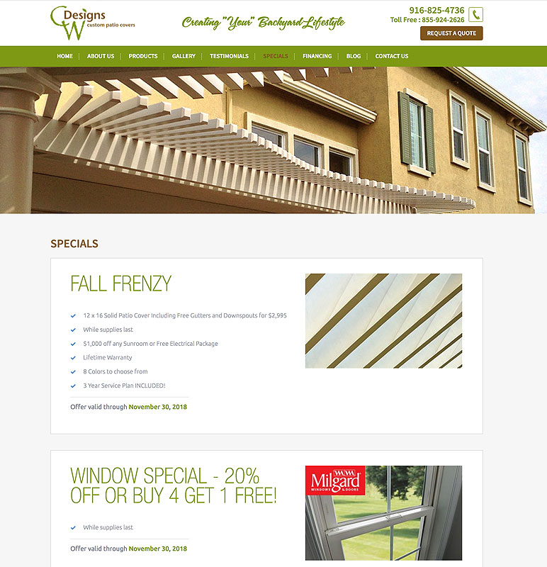 Peak Web Design Portfolio - CW Designs